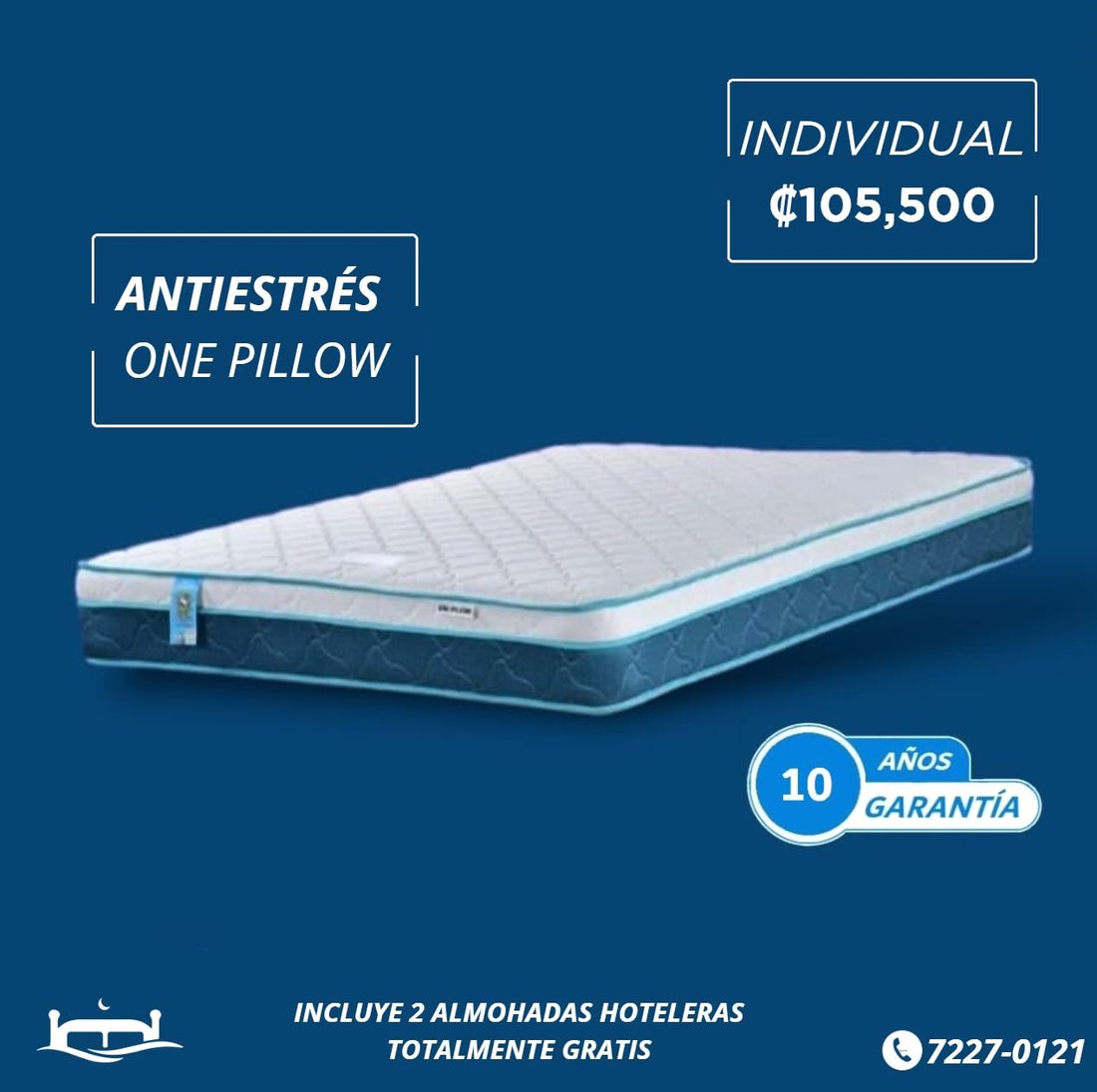 COLCHON ANTIESTRÉS ONE PILLOW INDIVIDUAL – MI COLCHON CR